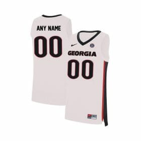 [Available] New Custom Georgia Bulldogs Jersey Elite White