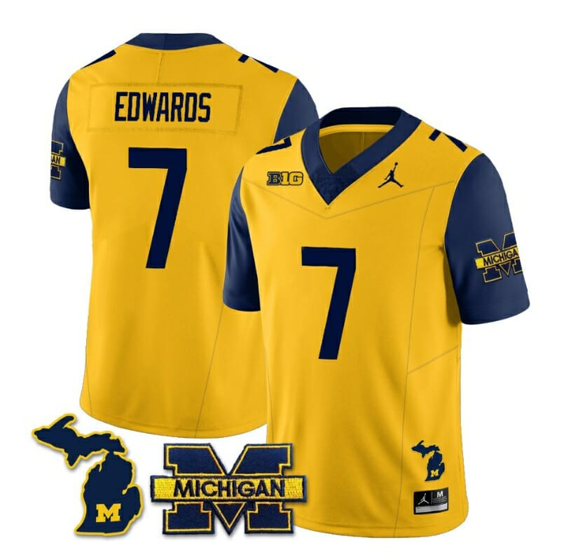 [Trending] New Donovan Edwards Jersey Michigan Wolverines 2023 Stitched ...